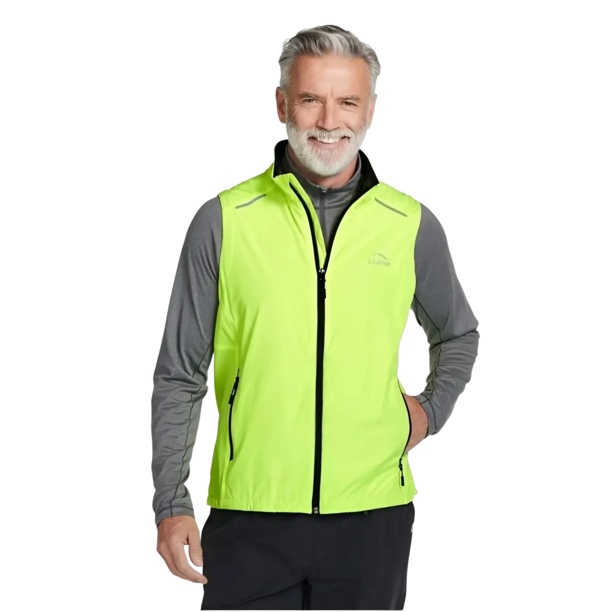 LL Bean Men's Bean Bright Multisport Vest | Stay Visible When Running ...