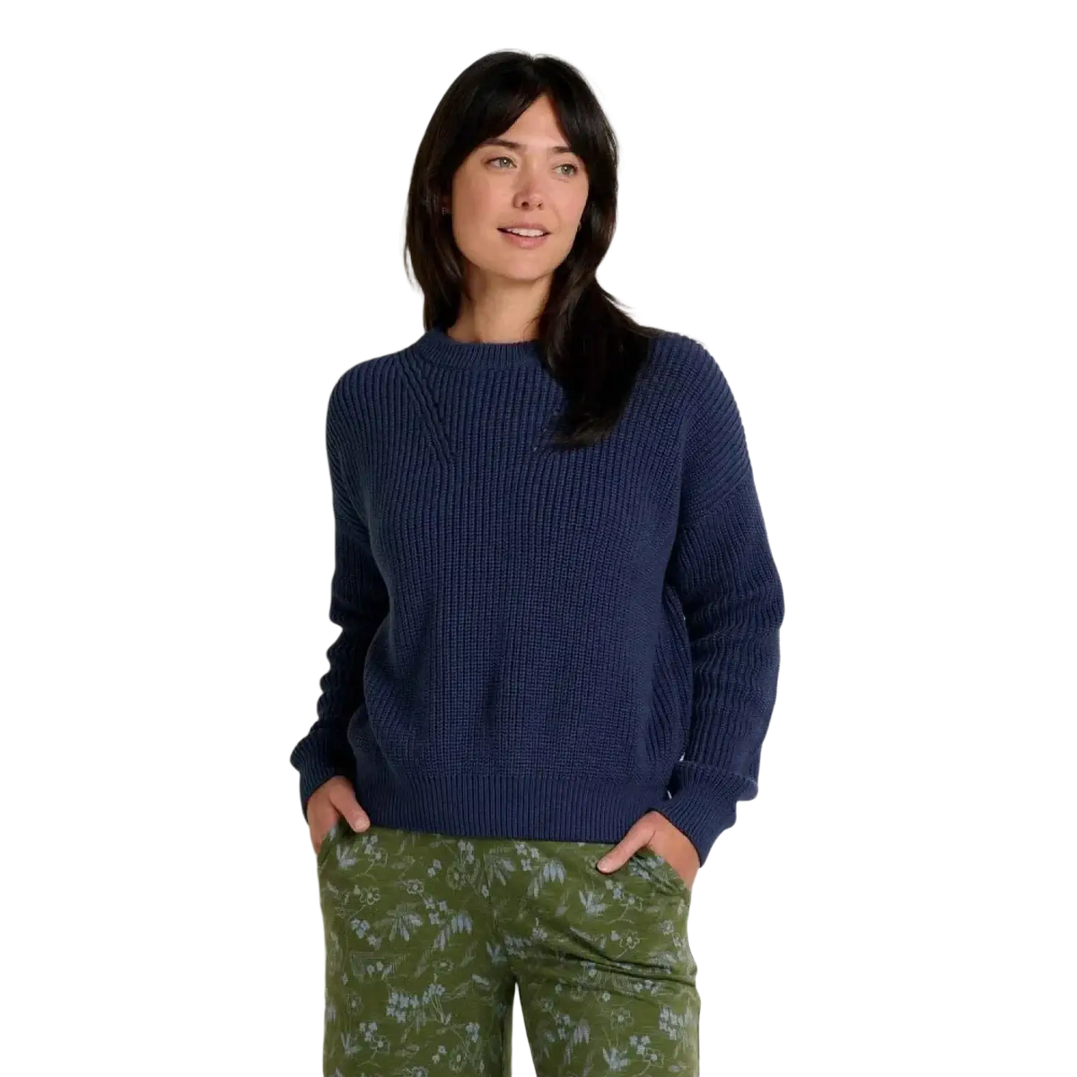 Toad & Co Women's Bianca Shaker Crew Sweater | Organic & Recycled ...