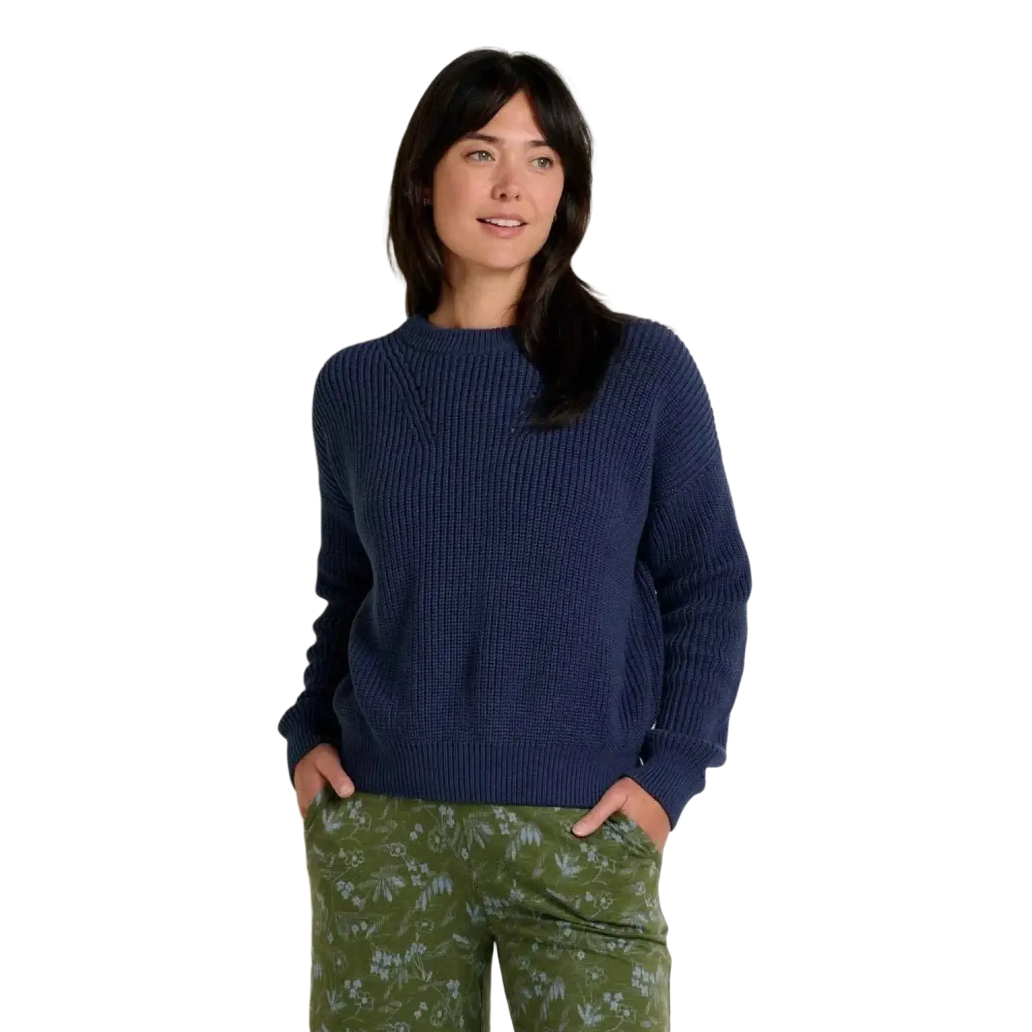 Toad & Co Women's Bianca Shaker Crew Sweater | Organic & Recycled ...