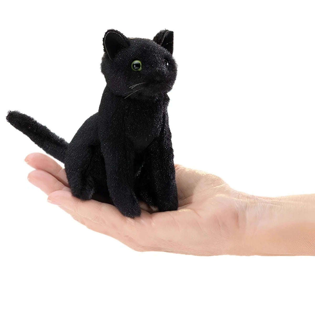 Folkmanis Mini Black Cat Finger Puppet | Adorable & Mini Black Cat ...